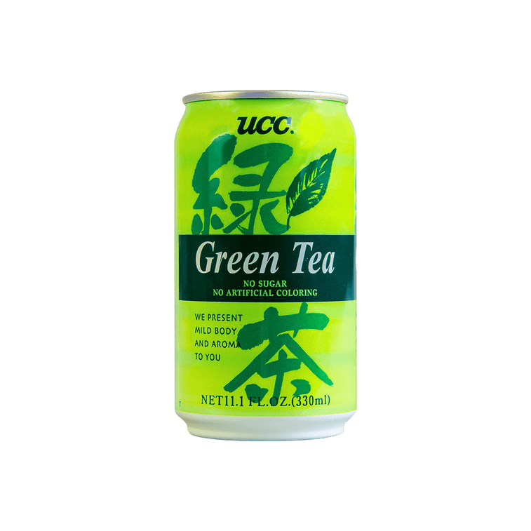 UCC Green Tea No Sugar No Artificial Coloring 330ml | Yami