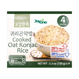 JAYONE JAYONE Cooked Oat Konjac Rice 150g x 4pc【Microwavable Rice ...