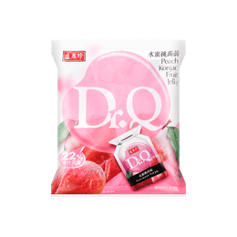 DR. Q Peach Konjac Fruit Jelly - Refreshing Fruit Snack, 6.7oz | Yami