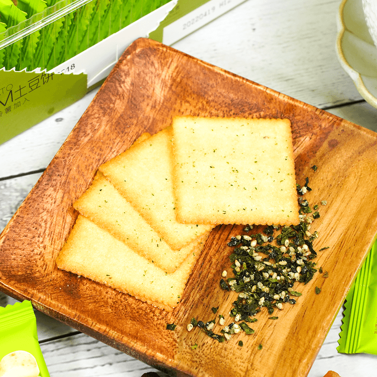 JIAYOU 1MM potato crackers Mustard seaweed flavor 180g | Yami