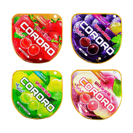 UHA Mikakuto Cororo Fruit Juice Gummy Candy Strawberry+Peach+Shine ...