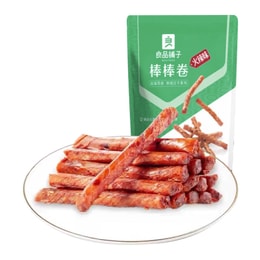 【中国直邮】良品铺子 棒棒卷-辣条味 麻辣味小吃80后怀旧休闲零食 100g/袋 | 亚米