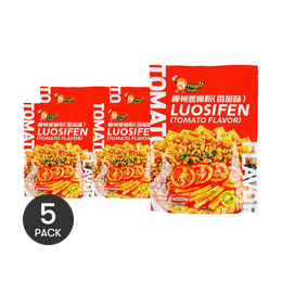 HAOHUANLUO Liuzhou Luosifen Snail Rice Noodle Tomato Flavor 7.76 oz*5 ...