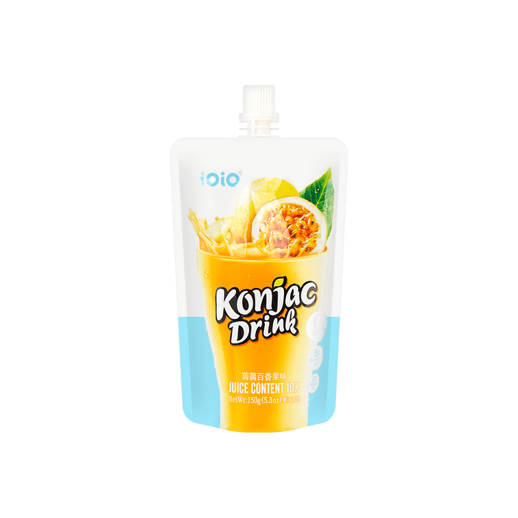 IOIO Passion Fruit Konjac Jelly Drink, 5.29oz | Yami