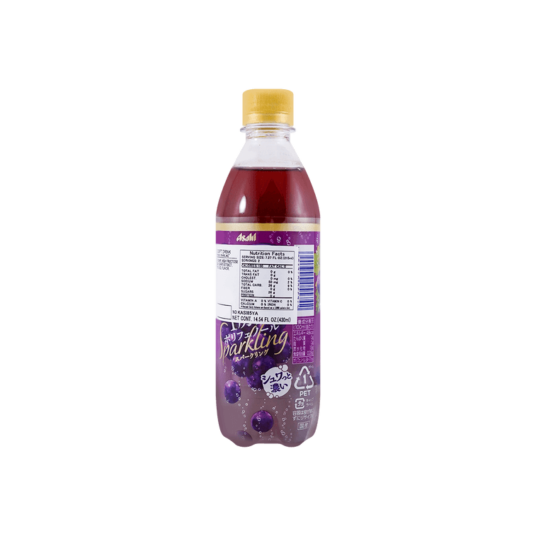 日本ASAHI朝日 Welch's 果汁20% 濃厚葡萄碳酸飲料 430ml 2