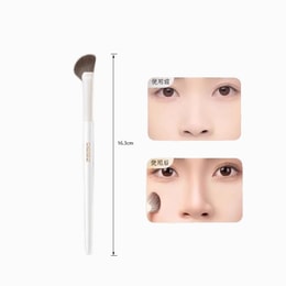 Half-Fan Contour Brush Pearlescent Handle Angled Blending Brush for ...