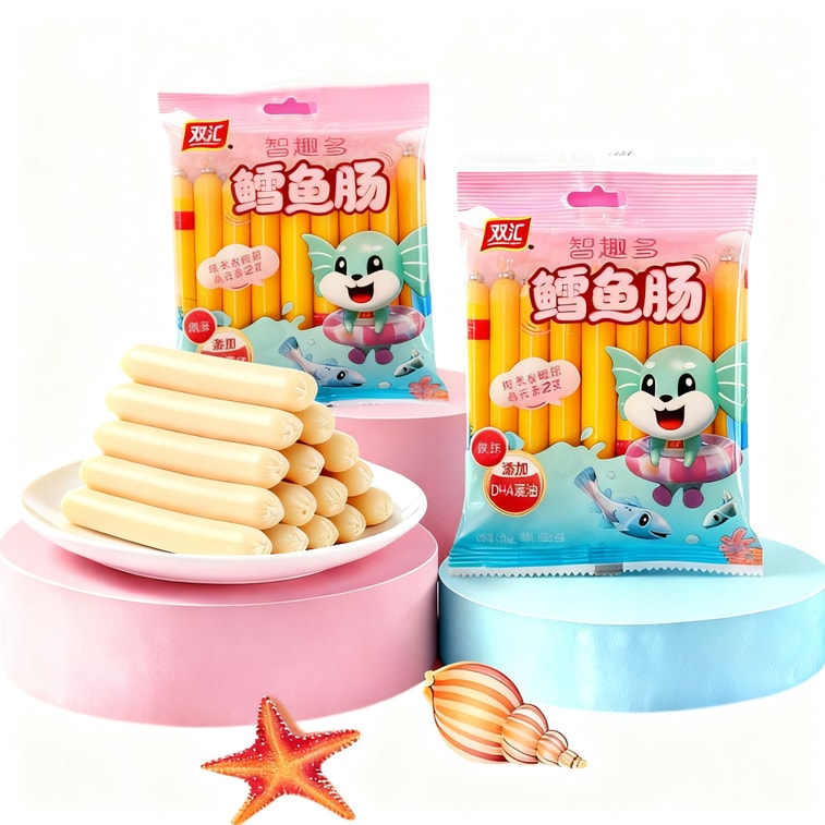 雙匯 Zhique Duo DHA Cod Fish Sausage Ready-to-Eat Sausage Fish Ham ...