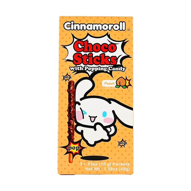SANRIO Sanrio Cinnamoroll Choco Biscuit Sticks Peach Flavor 1.59oz | Yami