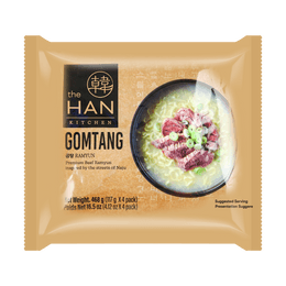 The Han Kitchen Gomtang Premium Beef Flavor Ramen 117g x 4pack | Yami