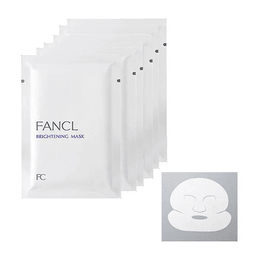 FANCL || FANCL Brightening Face Mask 6 sheets | Yami