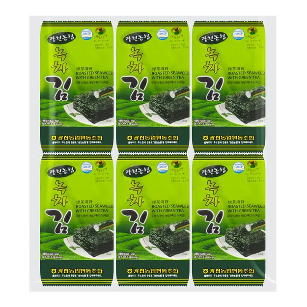 Roasted Seaweed with Green Tea 12 Bags - Yamibuy.com