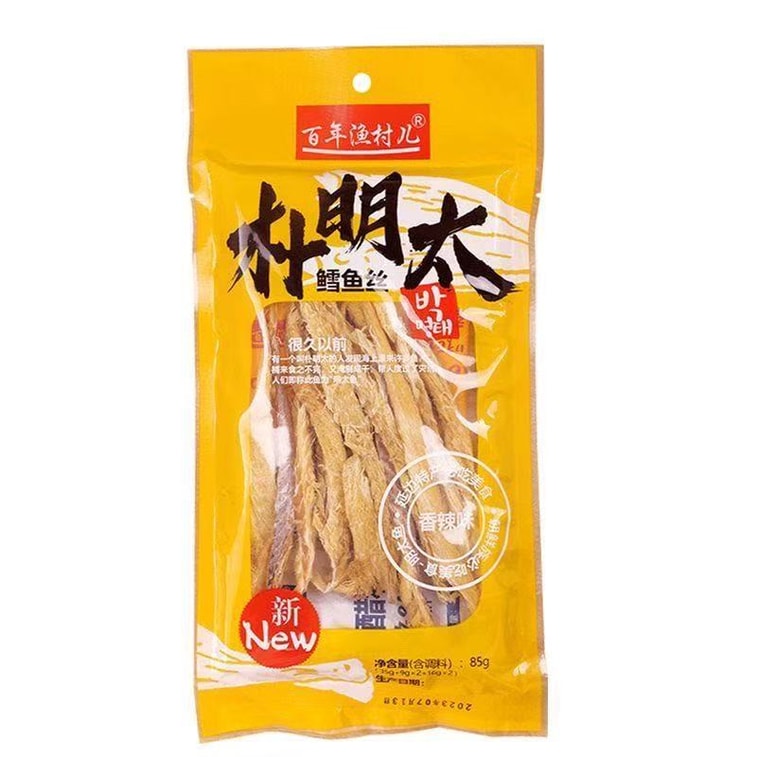 Century-old Fishing Village Spicy Cod Fish Shreds 85g*1 Bag Yanbian ...