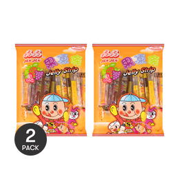 JINGJING Set of 2 Packs Jin Jin - Jelly Strip (Jelly Filled Straws in ...