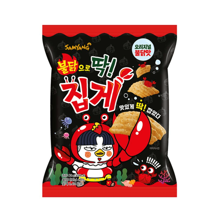 Samyang Buldak Seasoning Crab-Shaped Snacks 70g | Yami