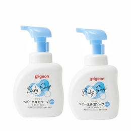 PIGEON Pigeon Baby Body Wash Shower and Shampoo 2 in 1 Foaming Soap No ...