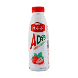 WAHAHA AD Calcium Milk Drink Strawberry Flavor 15.21 fl oz | Yami