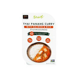 ShanYi Thai Panang Curry with Salmon and Jasmine Rice, 8,81oz | Yami