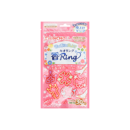 KINCHO Insect Repellent Kaori Ring Pink, 30 units | Yami