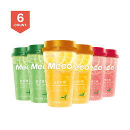 XIANGPIAOPIAO 【Value Set】 Meco Fruit Tea Pack of 6 Peach Red Pomelo Tea ...