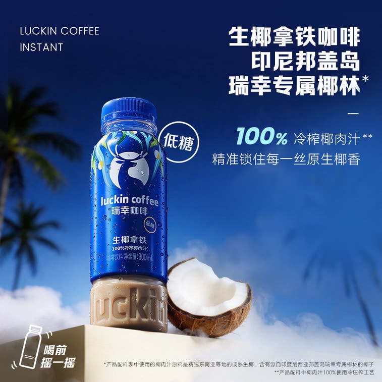 Coconut Latte 300ml*1pc Ready-to-drink Bottled Coffee Beverage 2