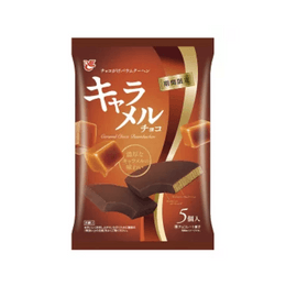 Chocolate Coated Cake Series - Caramel Chocolate Flavor, 5 pieces[Short ...