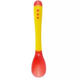 One set of baby temperature-sensitive spoons with color-changing soft ...