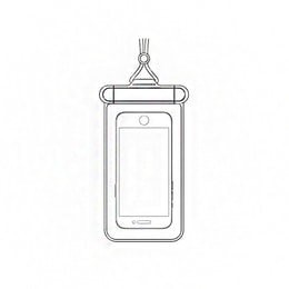 Transparent Cell Phone Waterproof Bag 1PC | Yami