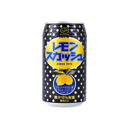 FUJIYA Lemon Squash - Soda with Vitamin C, 11.83fl oz | Yami