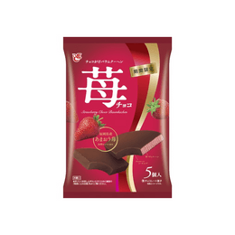 Chocolate Coated Cake Series Cakes Strawberry Chocolate Flavor 5 Pieces ...