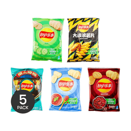 Lay's LAYS Potato Chips, Wasabi Octopus+Crispy Chicken Wing+Creamy ...