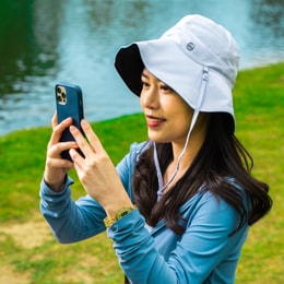 Beneunder UPF50+ Sun Protection Bucket Hat Double Sided Purple&Black ...