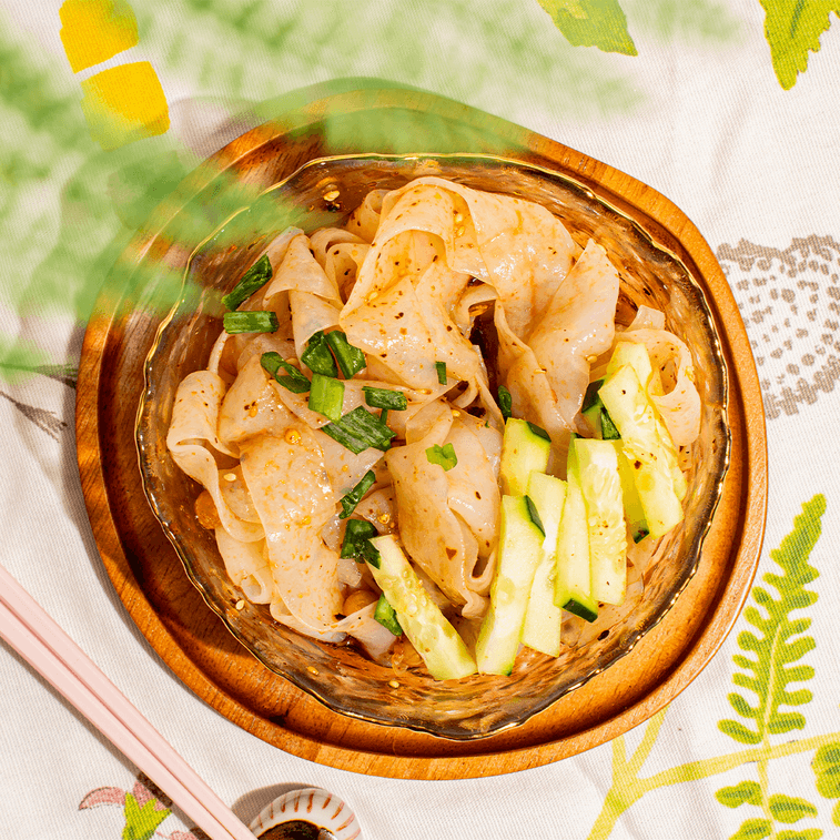 【低卡代餐面】锦囊袋 魔芋凉皮 酸辣味 278g【开袋即拌】 | 亚米