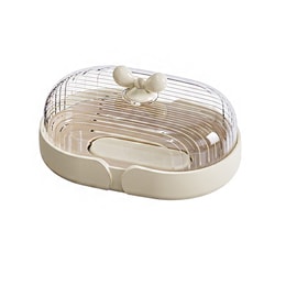 Transparent Soap Box White 1PC | Yami