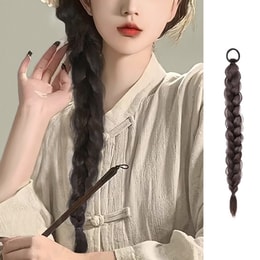 New Chinese Style Elegant Single Ponytail Fried Dough Twists Braid Wig ...
