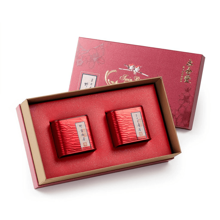 Twin Birds Tea Gift Box Red Wild Black Tea & Wild Pu'er Tea (105g/Box) 1