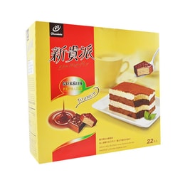 宏亞食品 台灣宏亞77 新貴派 提拉米蘇巧克力華夫派 22枚入 | 亞米