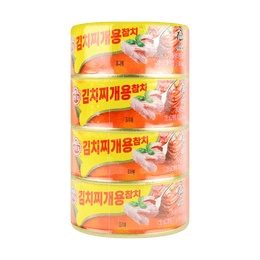 OTTOGI / OTOKI Kimchi Canned Tuna - for Kimchi Jjigae Hot Soup, 4 Cans ...