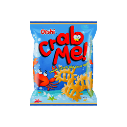 OISHI Crab Me! - Sweet & Sour Crab Flavor Snacks, 1.41oz | Yami