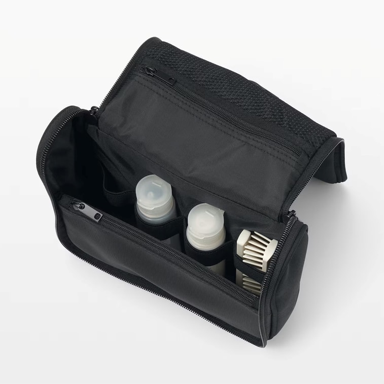 Polyester Hanging Toiletry Case Medium Black 1pc 2