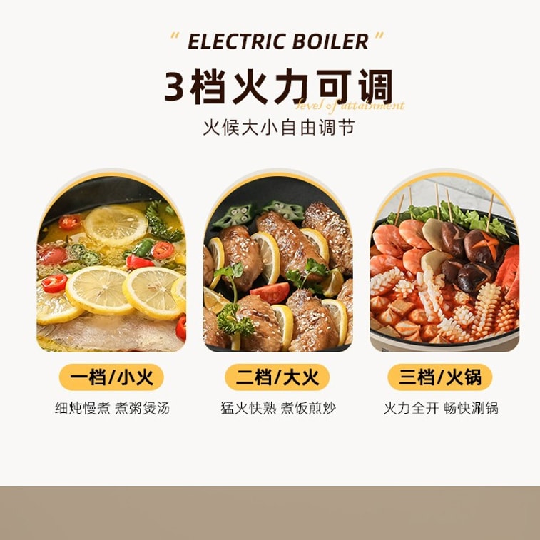 RUNBAISEN 110V Electric Cooker for Noodles Multi-Function Pot *1 piece 2