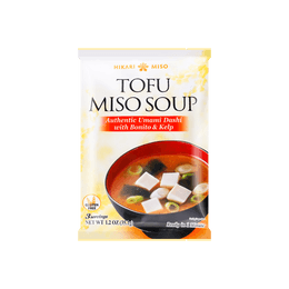HIKARI Tofu Miso Soup Authentic Umami Dashi with Bonito & Kelp 3 Servings 35.1g | Yami