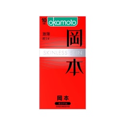 OKAMOTO Natural Rubber Latex Condom [Super Thin] 10pcs | Yami
