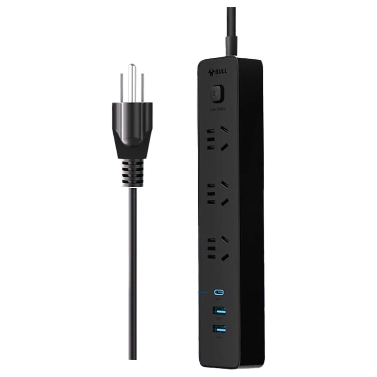 US Standard Power Strip 【30W Fast Charging】 3 Outlets + 1 USB Ports + 2 ...