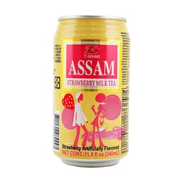 T.GRAND Assam Milk Tea Strawberry Flavor 340ml | Yami
