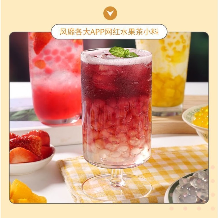 Agar Jelly Balls, Crispy Boba, Original Flavor, Strawberry, Mango ...