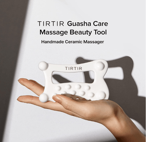 韩国 TIRTIR 刮痧板陶瓷按摩器 100% 全身和面部按摩器 1 件 | 亚米