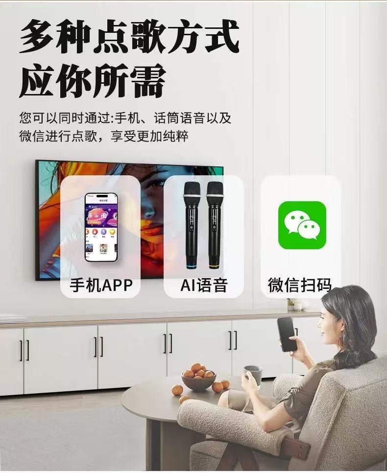 美国 C&C Lifestyle 音王6合1高端家庭KTV点歌机MS6 PLUS; 家庭影院K歌音响一体;音响音箱全套组合 | 亚米
