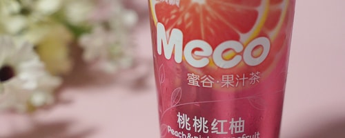 Meco fruit tea must be all in! Peach and